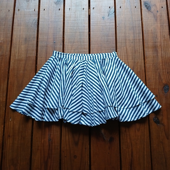 dELiA*s | Skirts | Vintage Y2k Delias Size Xs Blue White Stripe Layered ...